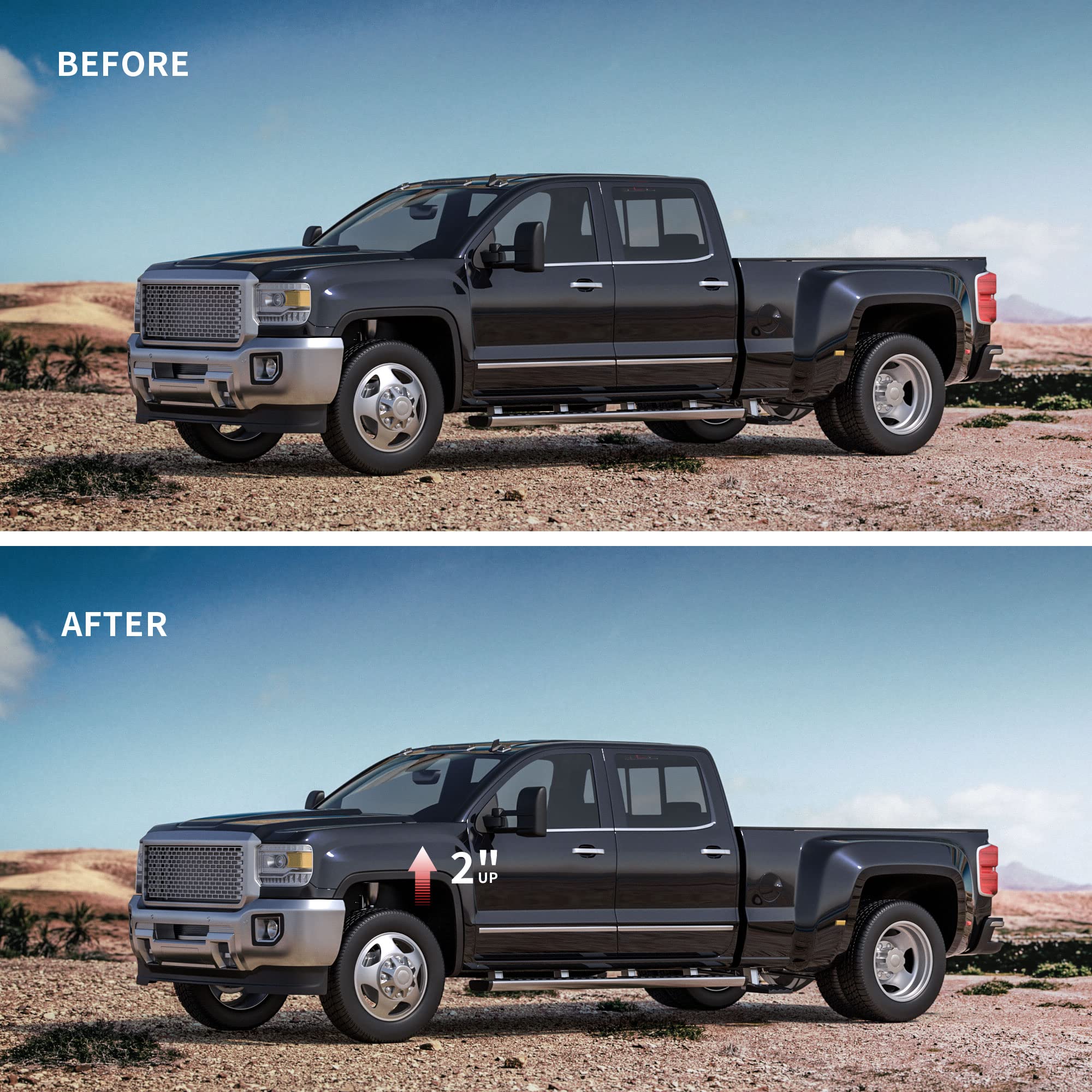 Snapklik.com : Richeer 2" Front Leveling Lift Kit Compatible