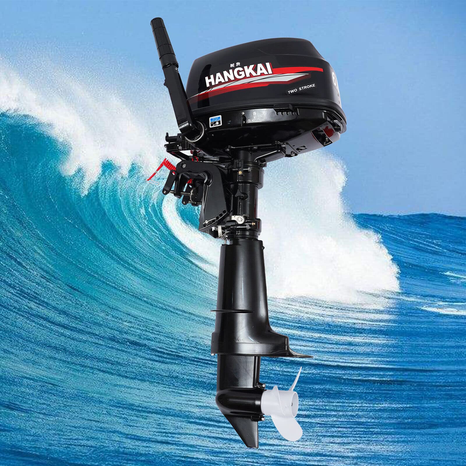 Amazon.com: Outboard Motor Boat Engine, 6HP 2 Stroke Outboard Motor ...