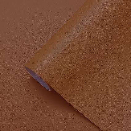 Yasinet Dark Orange Wallpaper Peel and Stick Solid Color Contact Paper ...