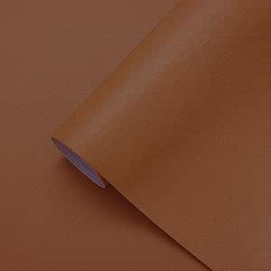 Yasinet Dark Orange Wallpaper Peel and Stick Solid Color Contact Paper ...