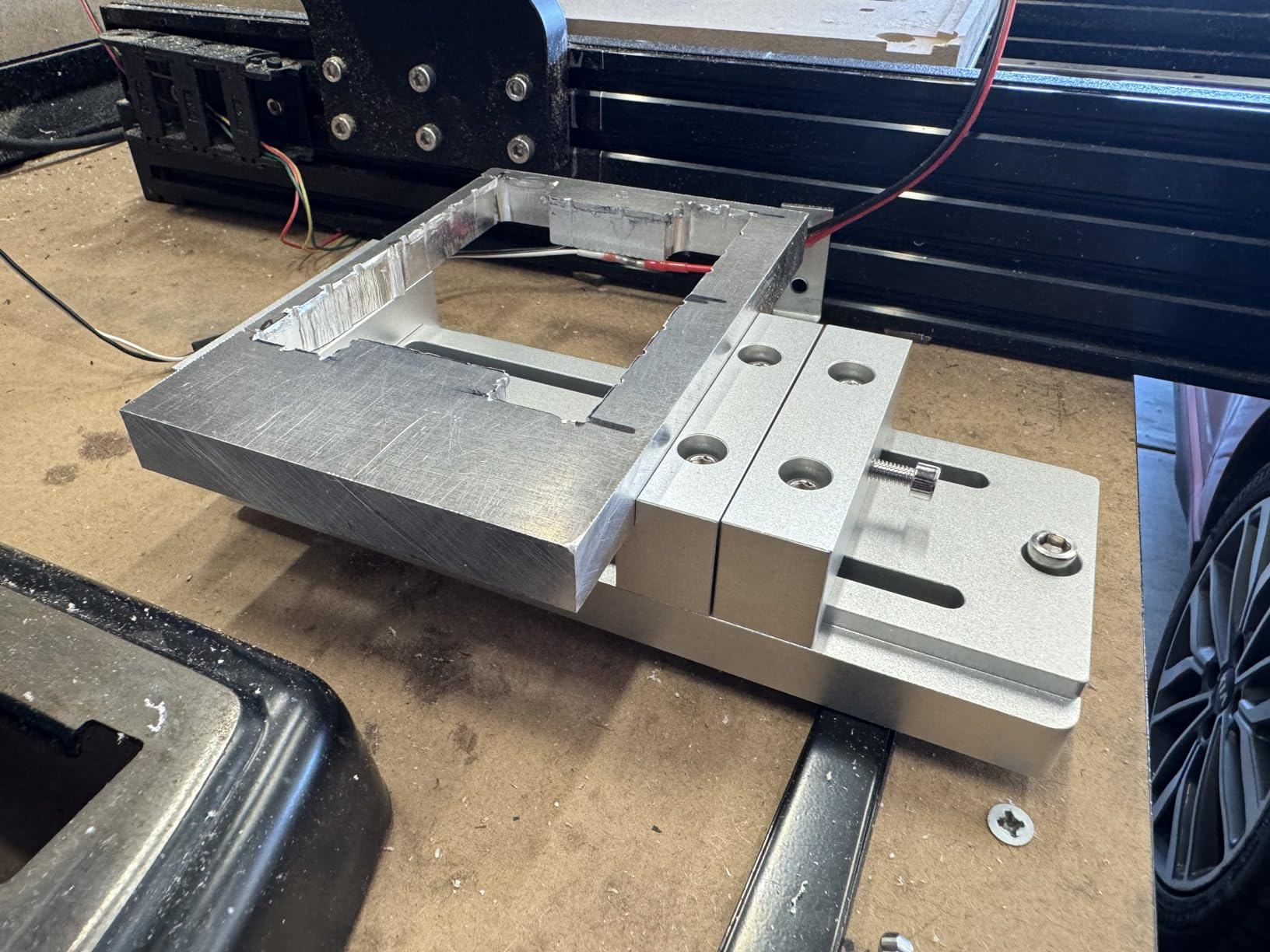 Mini Low Profile Bench Vise Workholding Clamp Work Table for FoxAlien ...