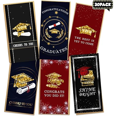 Amazon.com : 30PCS Graduation Greeting Cards, 2023 Graduation Gift ...
