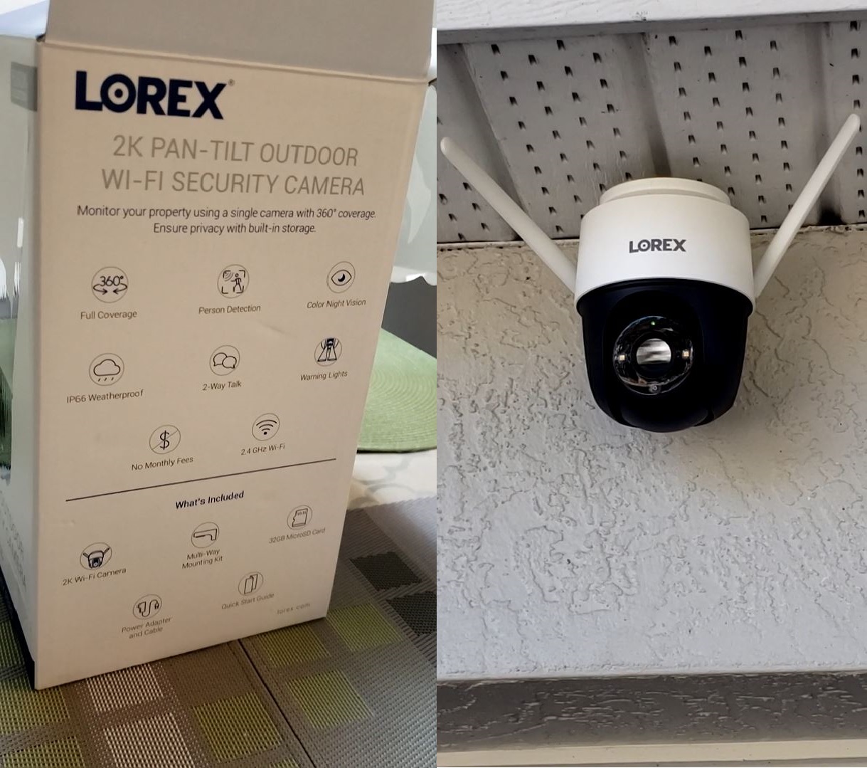 Watch Lorex 2K Indoor/Outdoor Camera& Unboxing, Features & Install on ...