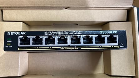 NETGEAR GS308EPP PoE Switch 8 Port Gigabit Ethernet LAN Switch PoE+ ...