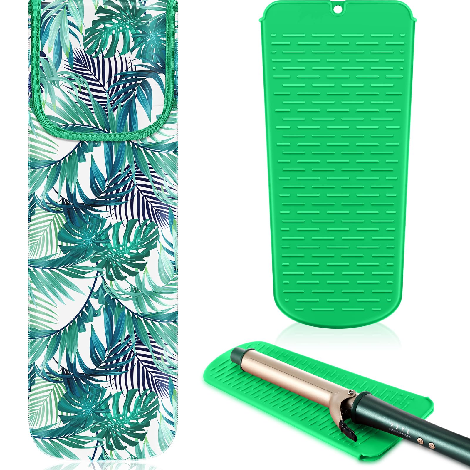Amazon.com : Shappy 2 Pieces Flat Iron Travel Case Heat Resistant ...