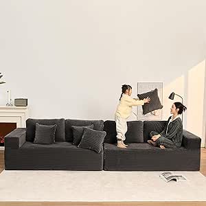 Amazon.com: Afuson 137" Modular Sofa Memory Foam Sectional Couches for ...
