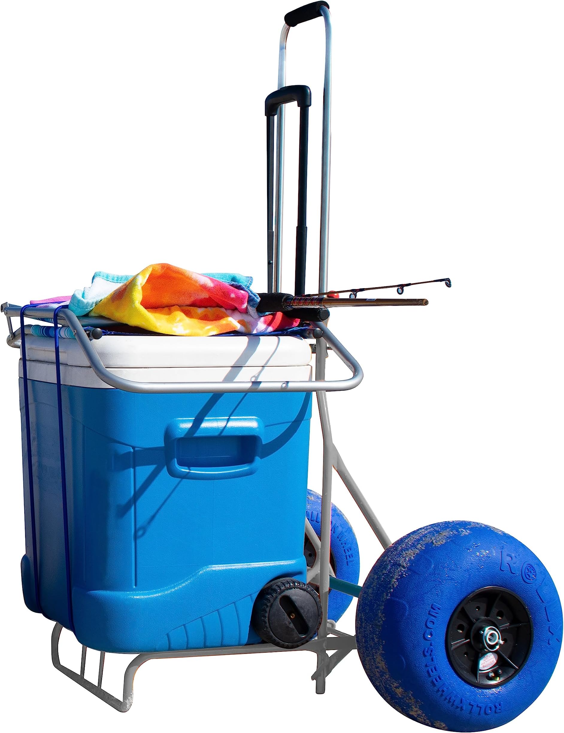 Amazon.com : GDLF Beach Cart for All Types of Sand, Foldable Beach Cart ...