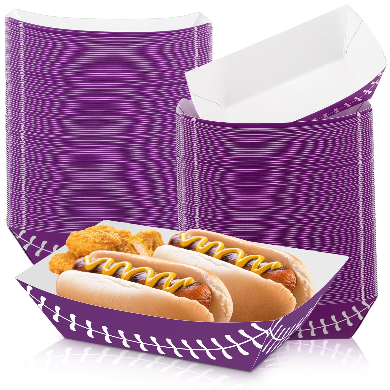 Roshtia 100 Pcs Soft Baseballs Party Supplies 2lb Colored Paper Food ...