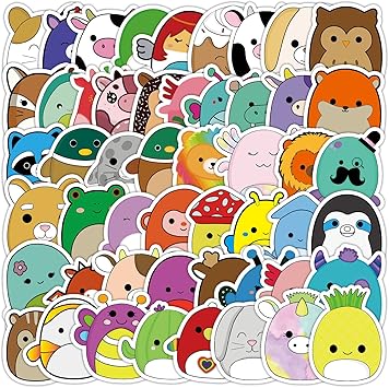 Bastban Cute Stickers for Kids, Vinyl Waterproof Kawaii Stickers for ...