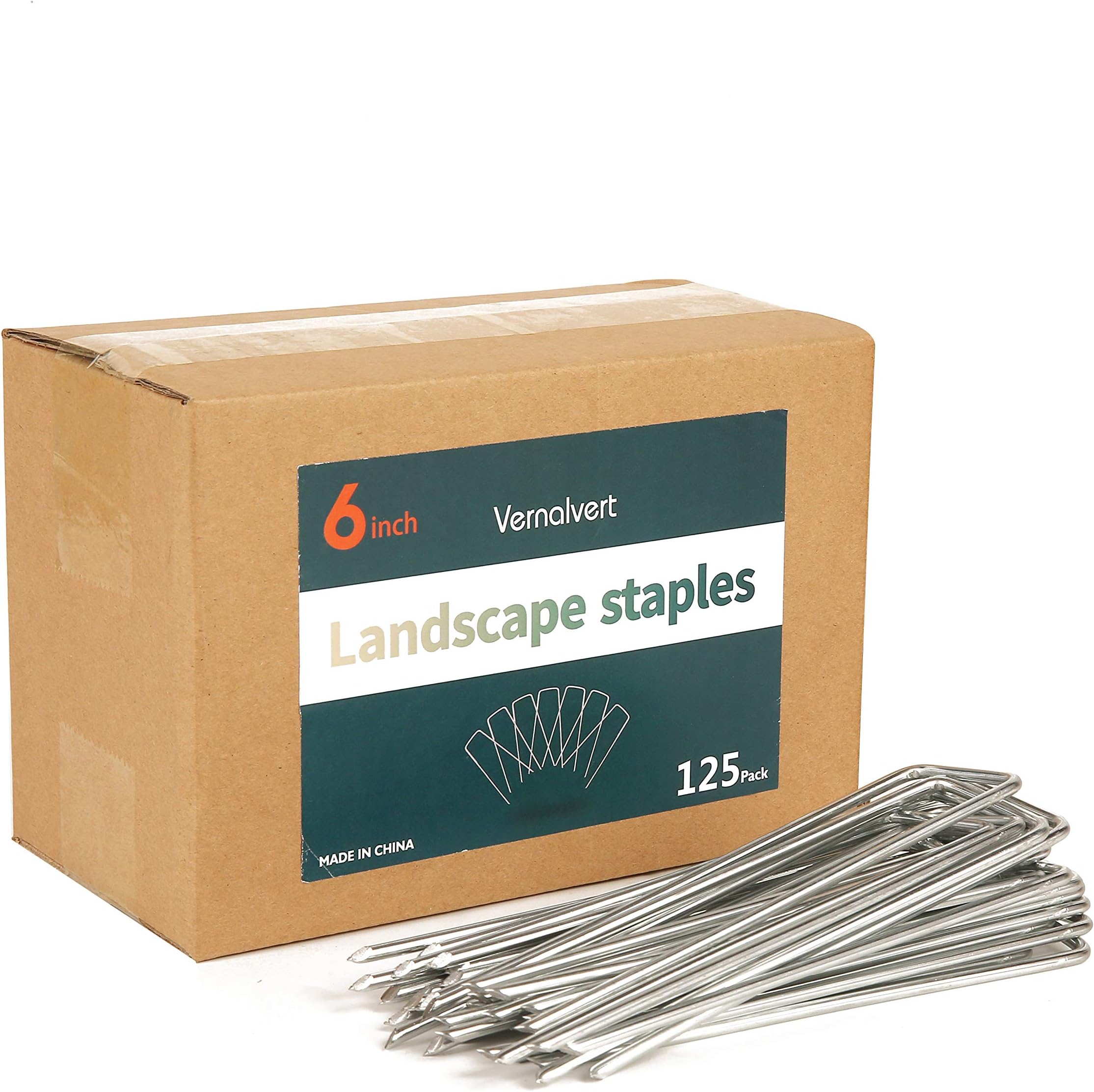 Amazon.com: 400 6-Inch Galvanized Garden Landscape Sod Staples - Anti ...