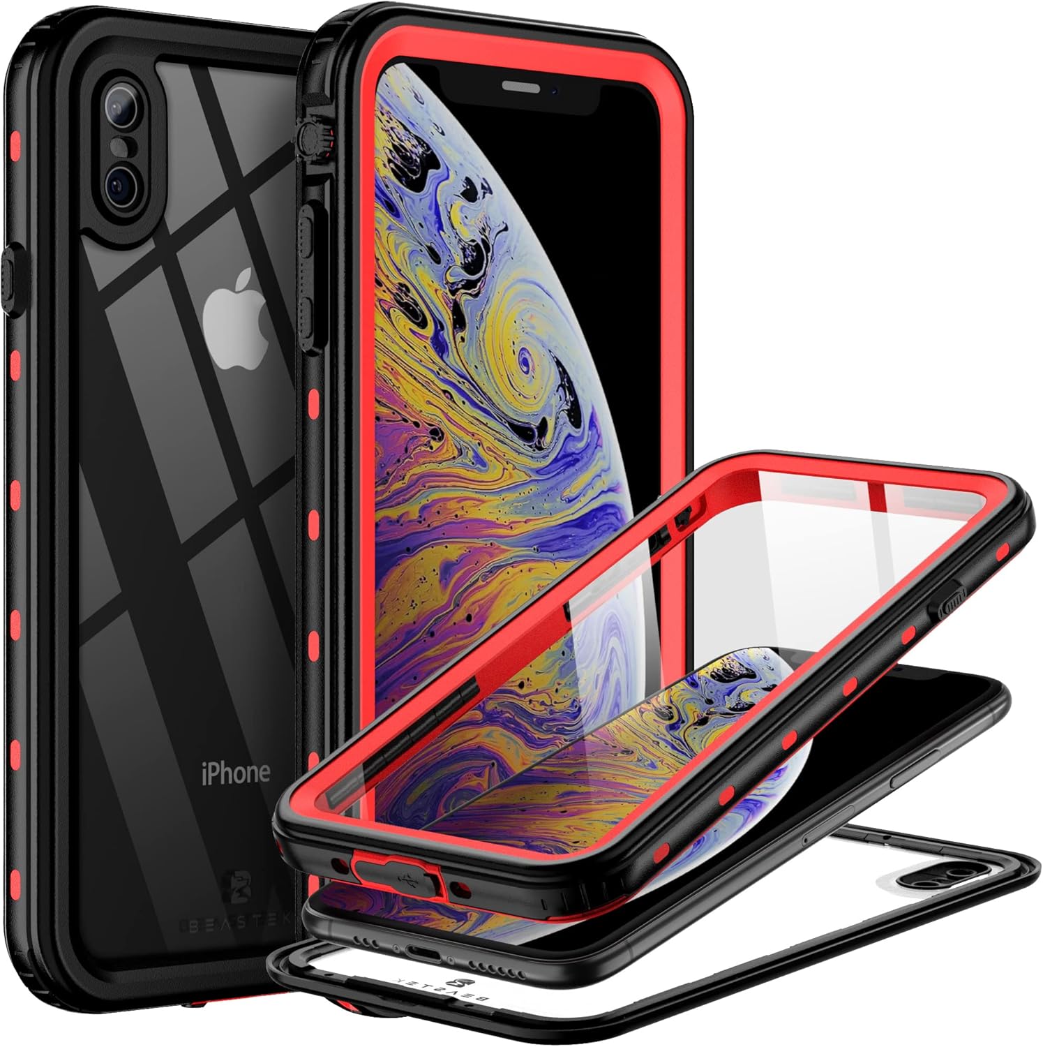 Amazon.com: Waterproof Case for iPhone Xs, TRE Series, Waterproof IP68 ...