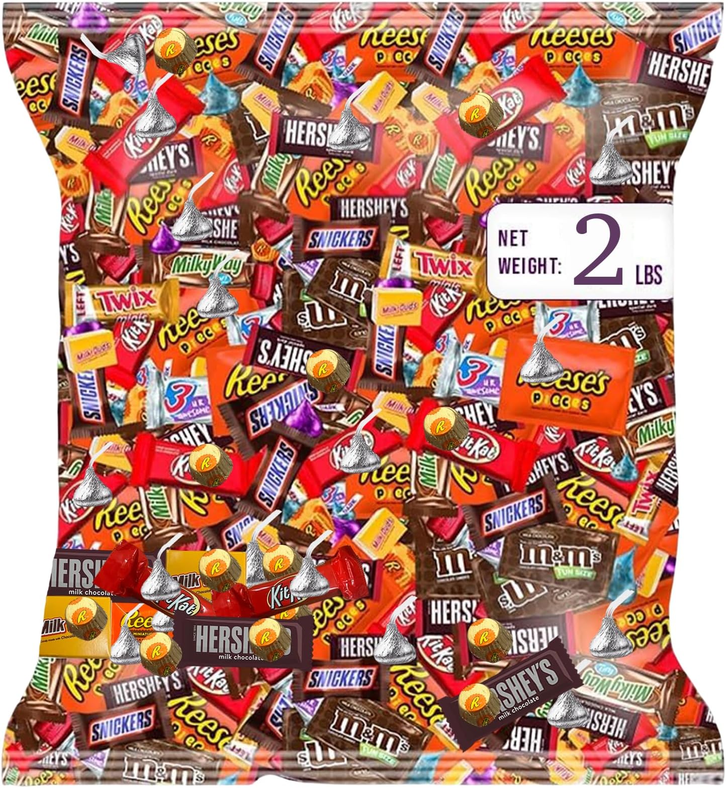 Amazon.com : Chocolate Assorted Bulk Candy - 2 LB Chocolate Candy ...