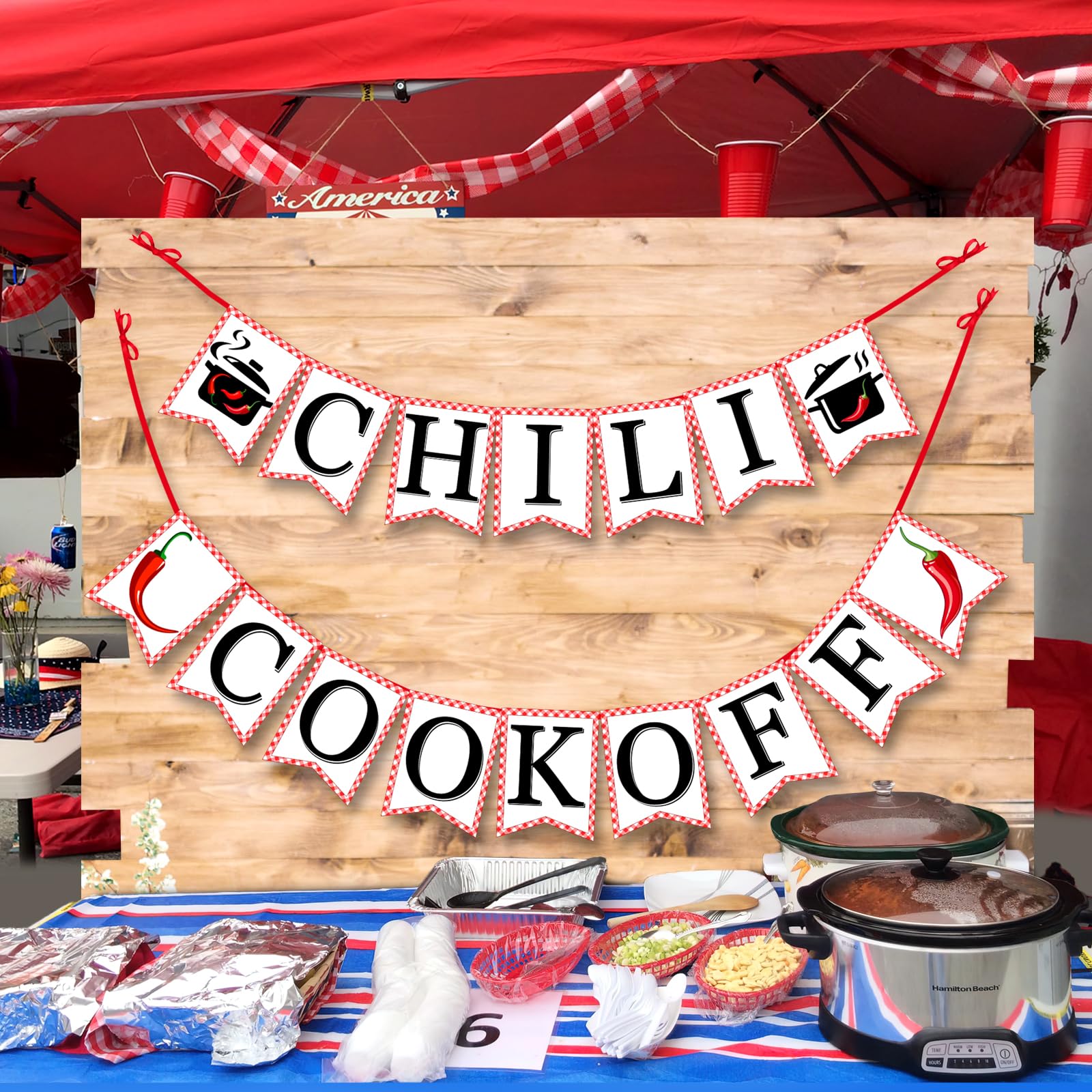 Amazon.com: Chili Cook Off Contest Party Banner Chili Contest Tasting ...