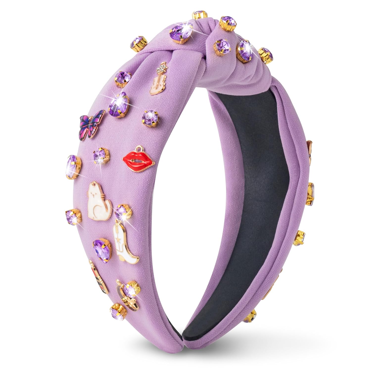 Amazon.com : PANTIDE Music Jeweled Knotted Headband - Singer Fans Gift ...