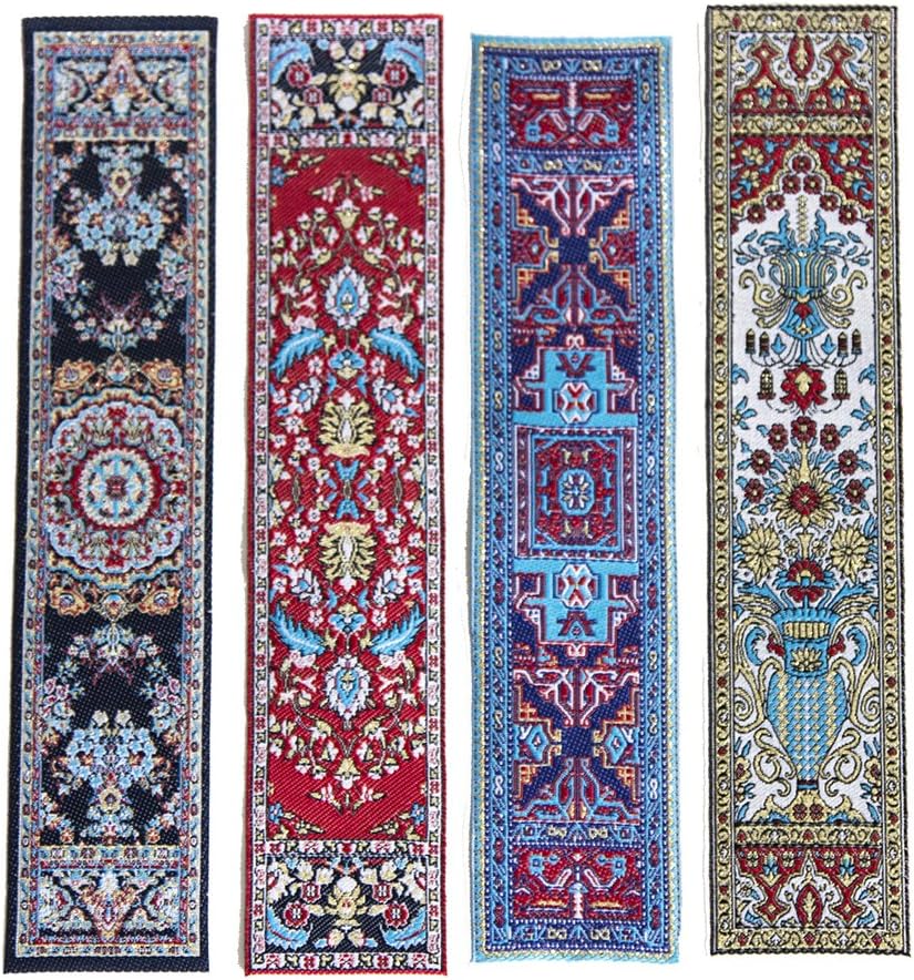 Amazon.com: Set of 4 Oriental Pattern Rug Bookmarks : Office Products