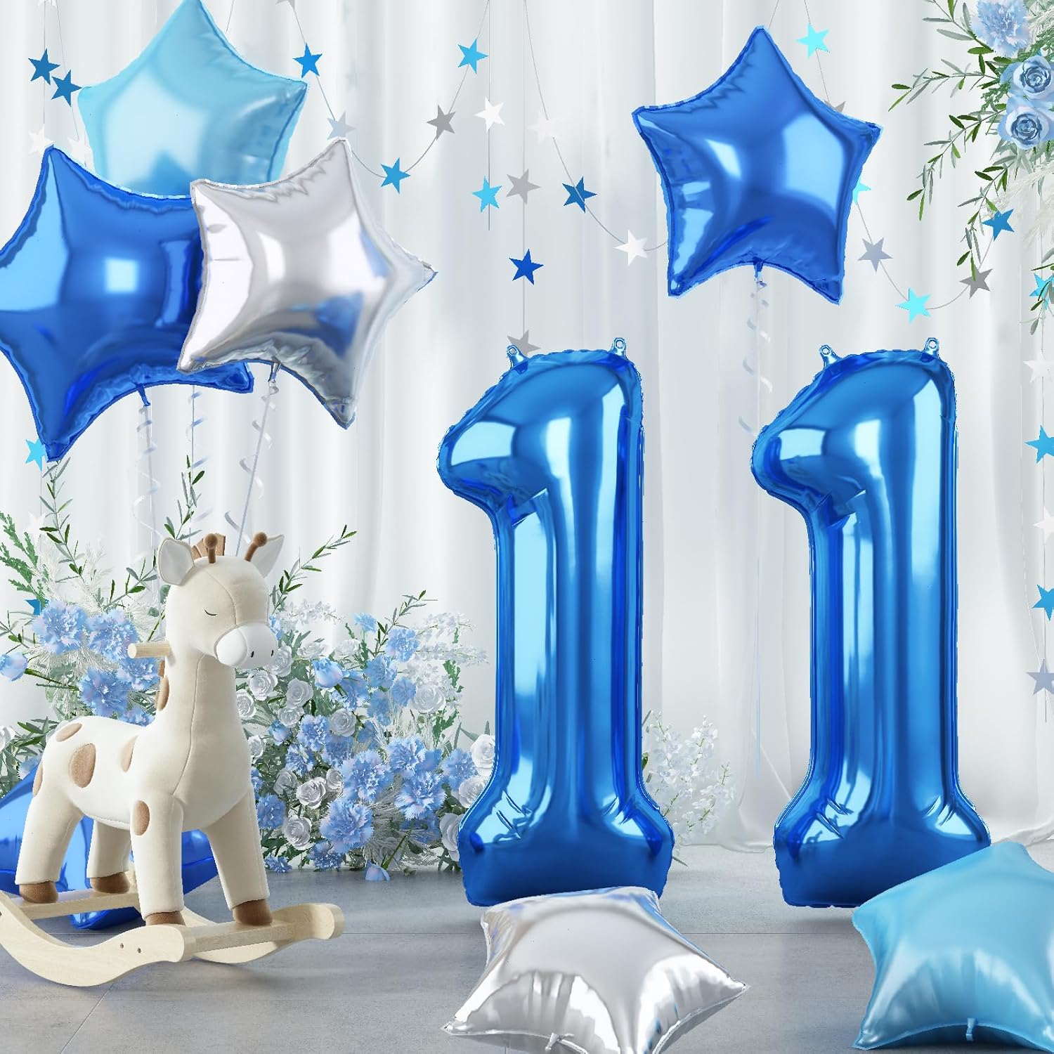 Amazon.com: 11th Birthday Balloon for Boys, 40 Inch Balloon Number 11 ...