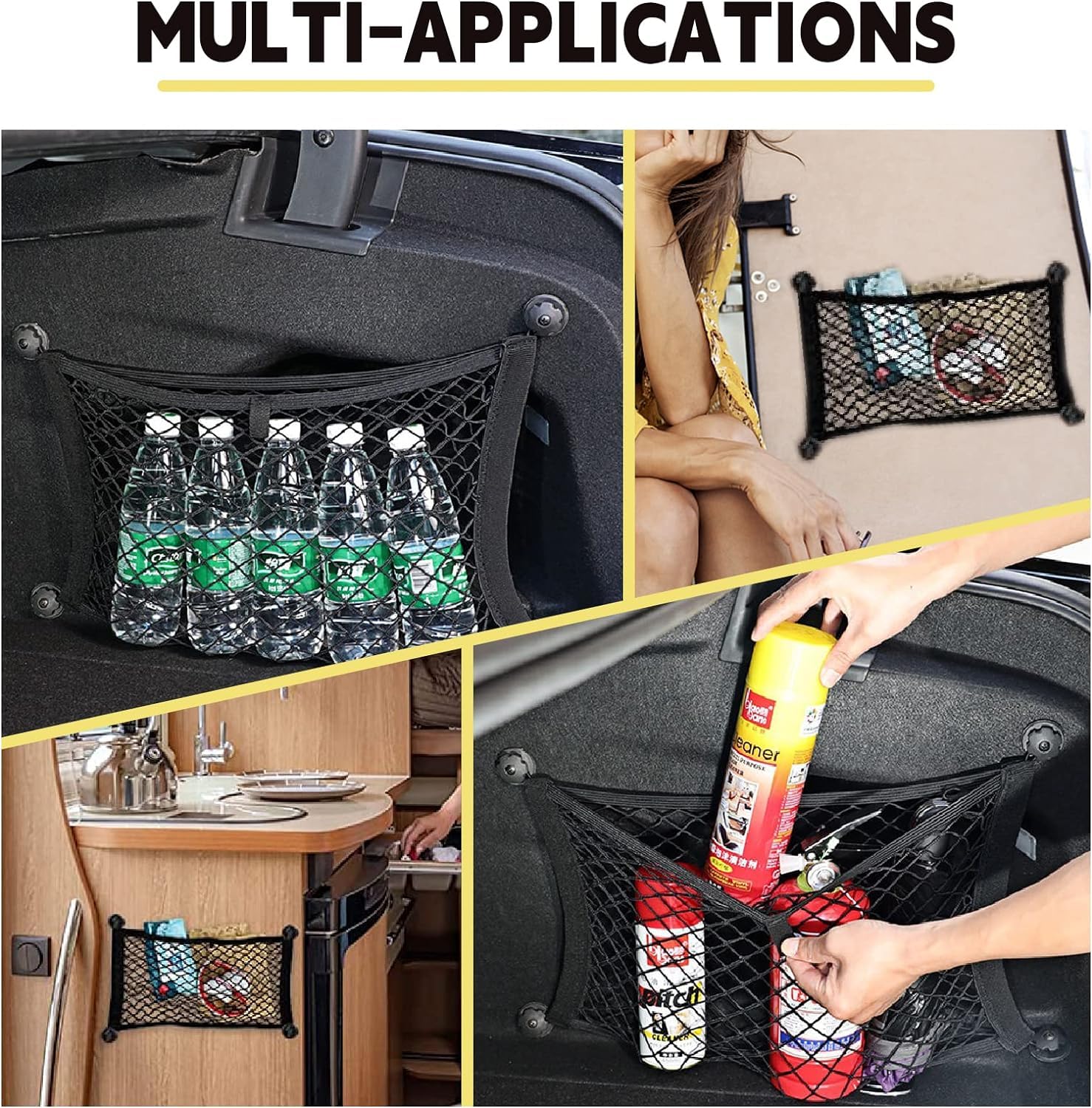 Snapklik.com : Car Trunk Cargo Storage Net - Cargo Net Pocket Universal ...