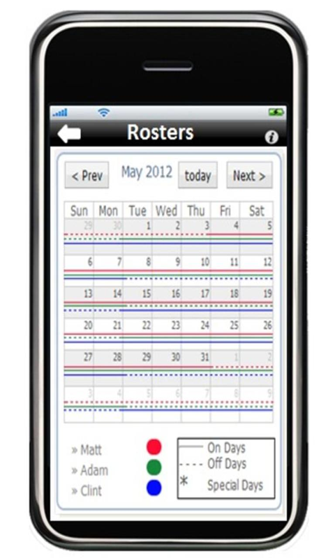 FIFO App Work Roster - App on Amazon Appstore
