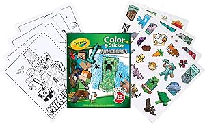 Crayola Color and Sticker Book - Minecraft : Amazon.com.au: Home