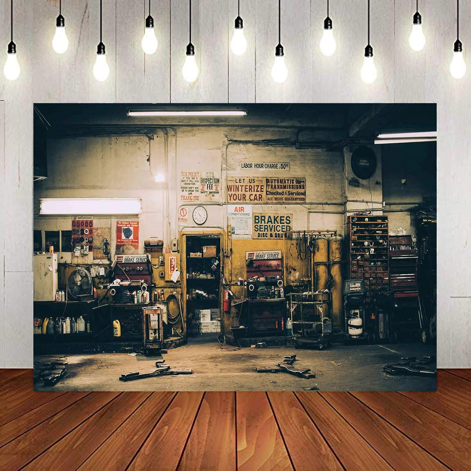 Amazon.com: Car Repair Warehouse Backdrop for Photography, 9x6FT, Auto ...