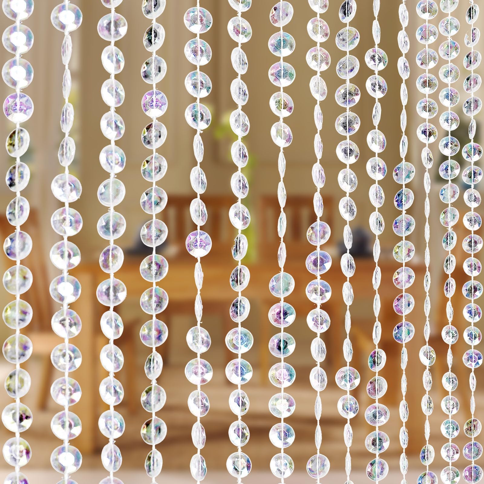 Amazon.com: Boshen 3FTx6.5FT Crystal Beaded Curtain Door Beads 36 ...