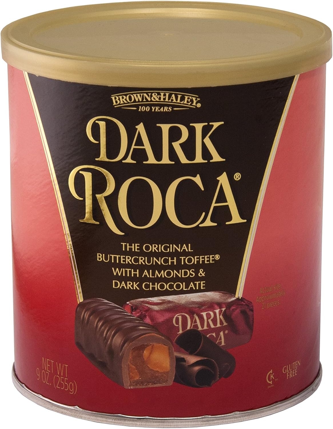 Dark Roca by Brown & Haley, 9 OZ Canister (255 g) : Amazon.ca: Grocery ...