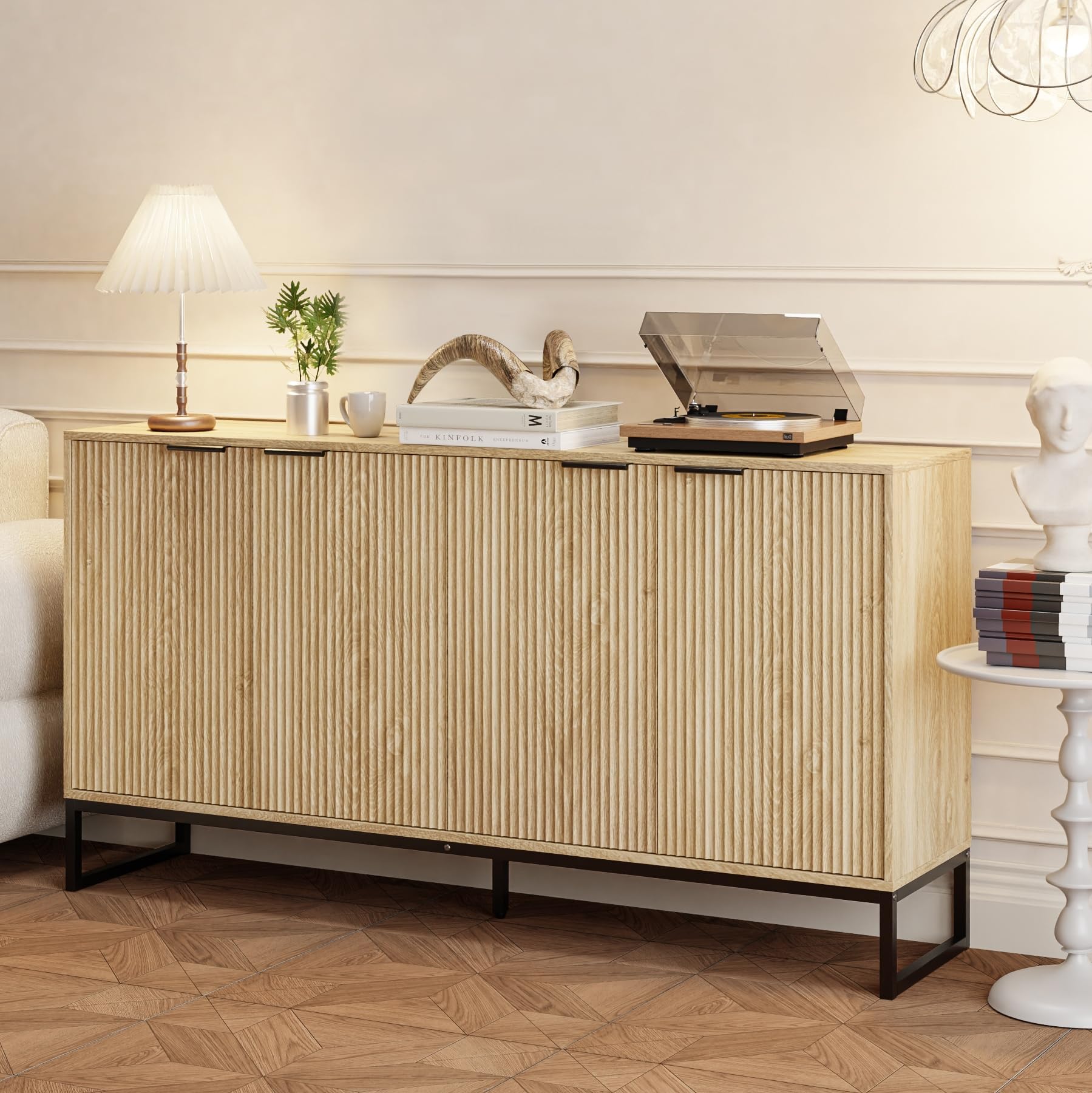 Amazon.com - Baxton Studio Draper Mid-Century Modern Two-Tone Light ...