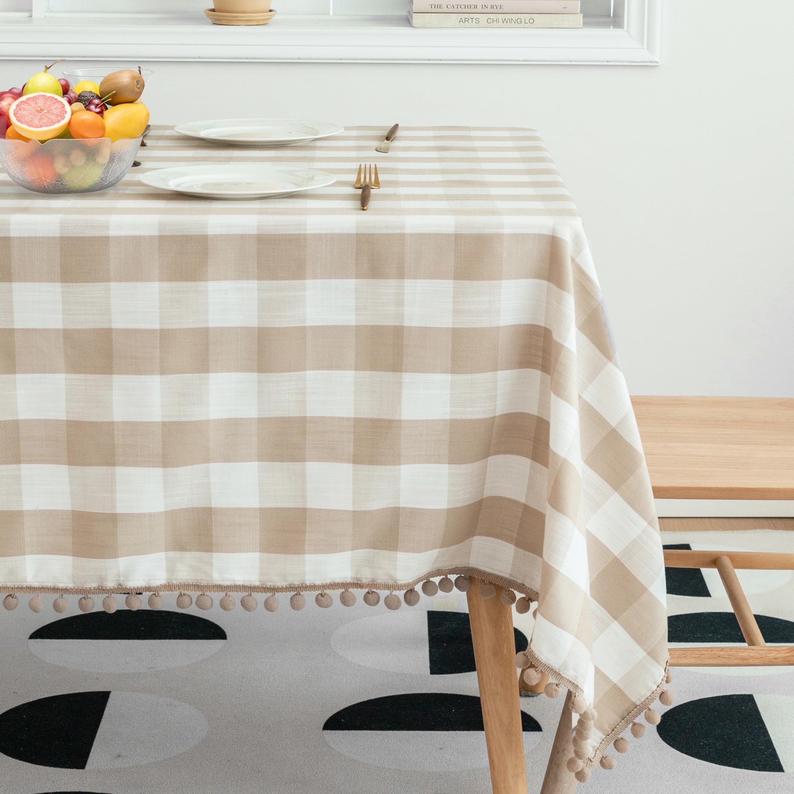 Amazon.com: Jubilantex Square Buffalo Plaid Table Cloth Tablecloth with ...