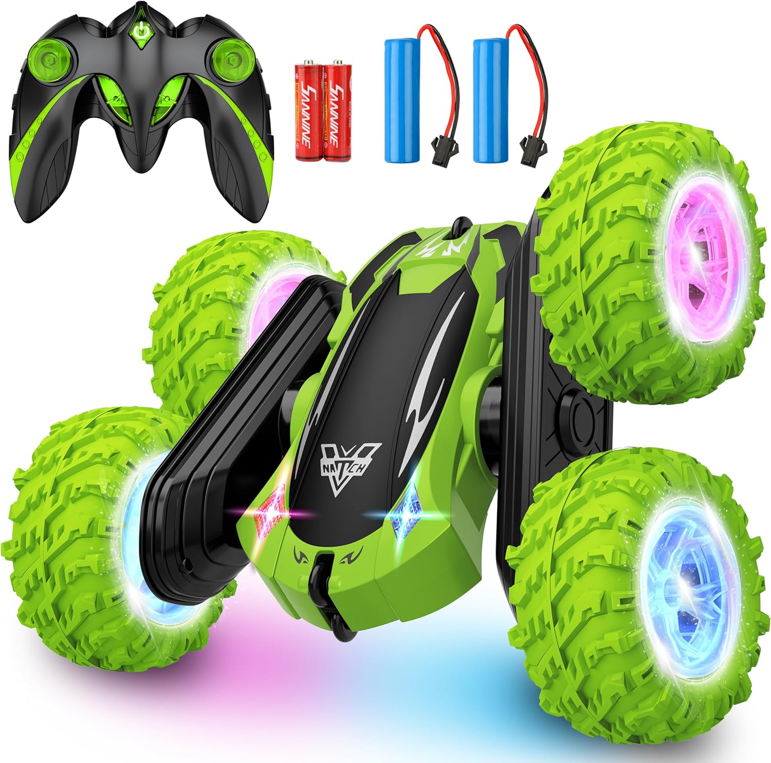 Amazon.com: KKONES Remote Control Car, 2.4GHz Electric Race Stunt Car ...