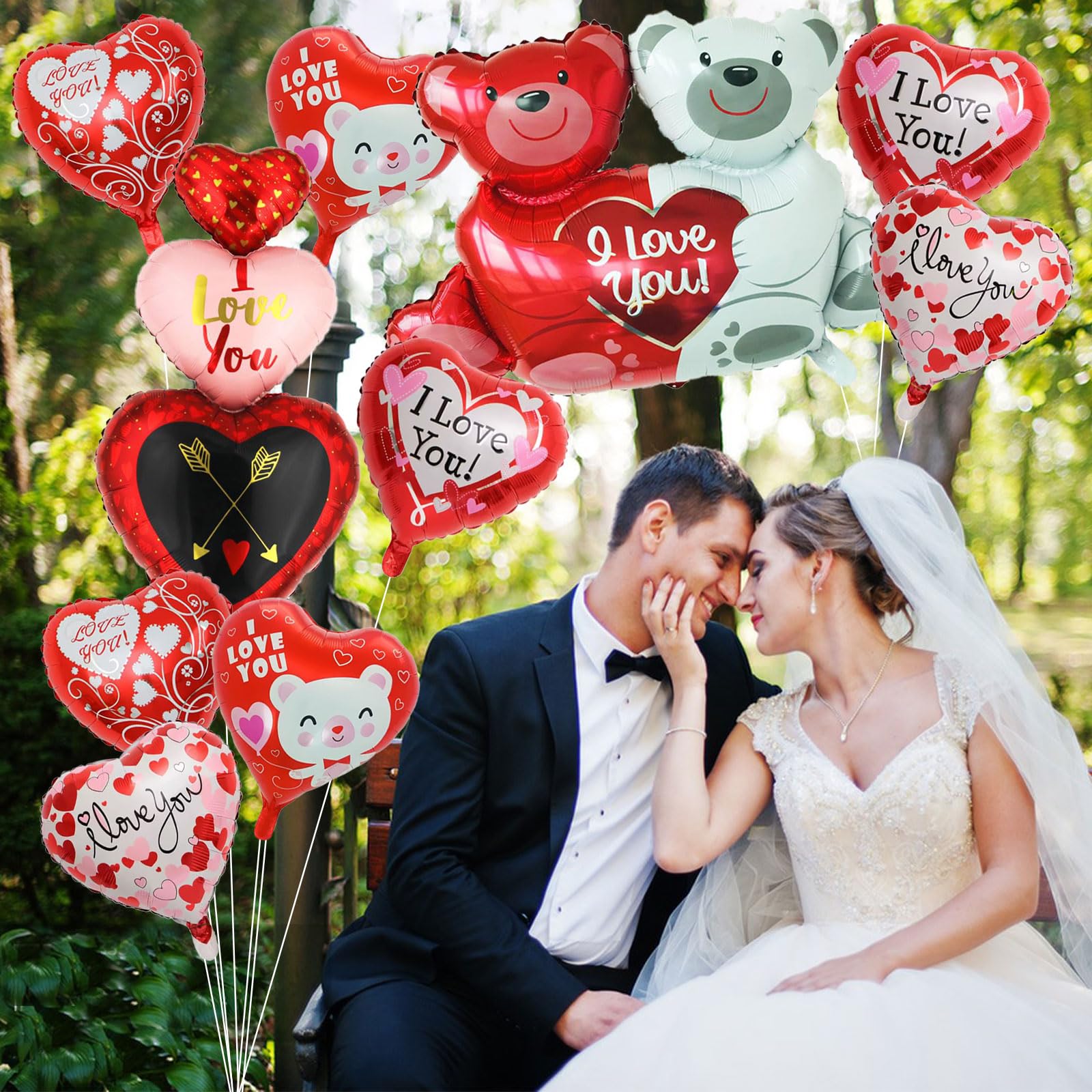 Snapklik.com : Valentines Balloons Valentines Day Decorations I Love ...