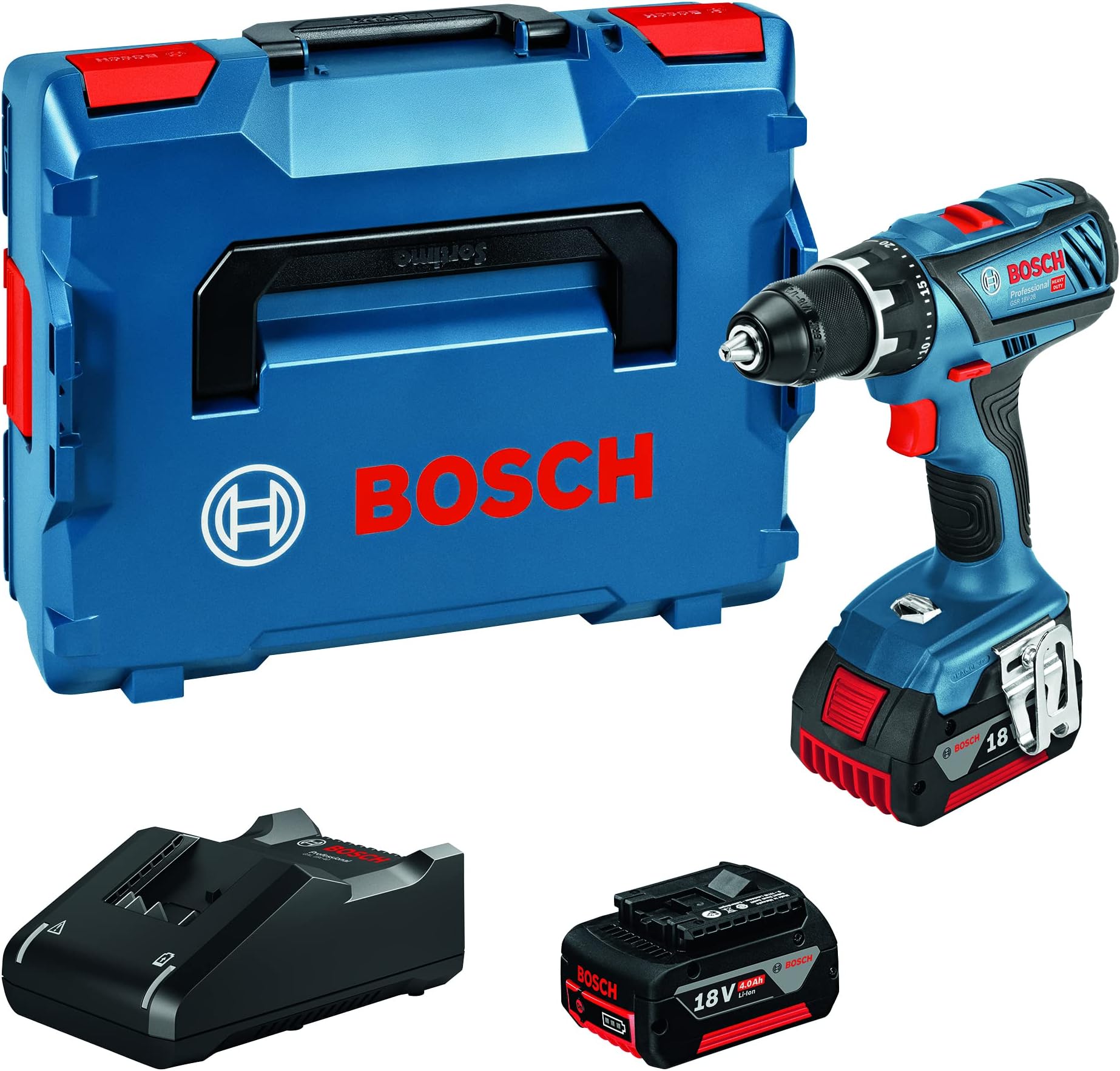 Bosch Professional 18V System perceuse-visseuse sans-fil GSR 18V-90 C (avec 2 batteries PROcore ...