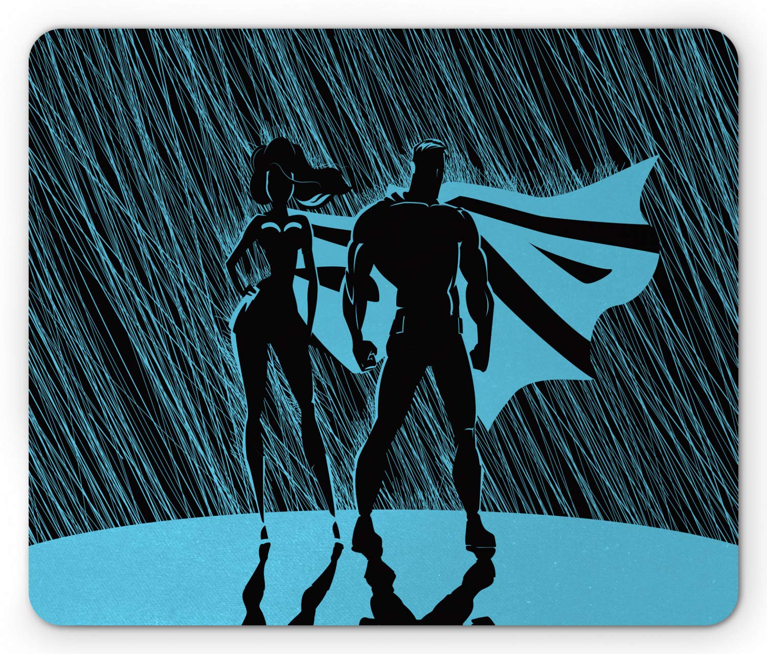 Superhero Couple Silhouette