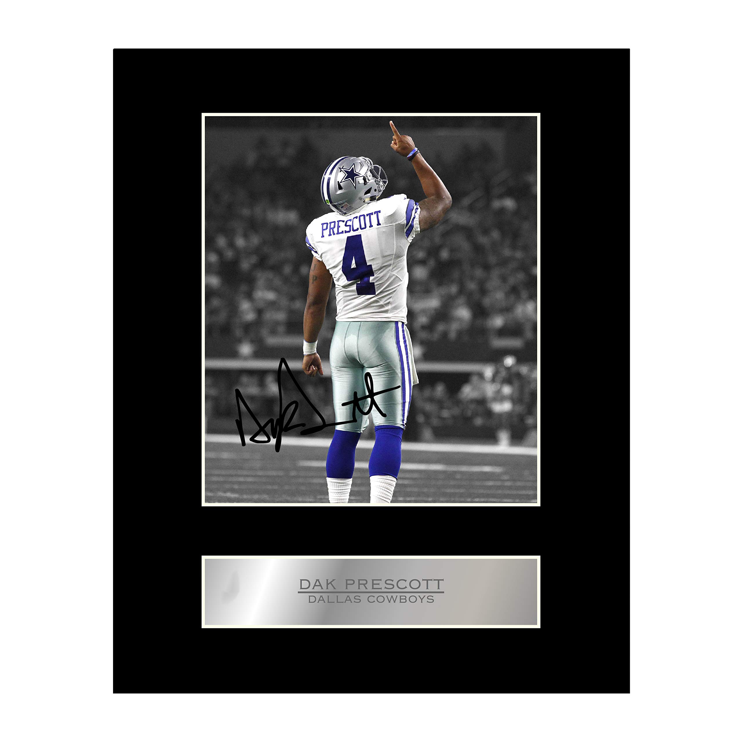Amazon.com: iconic pics Dak Prescott Print Signed Mounted Photo Display ...