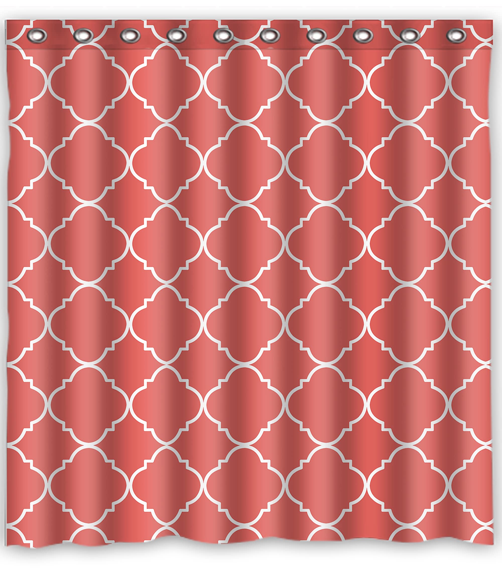 Coral Quatrefoil Pattern