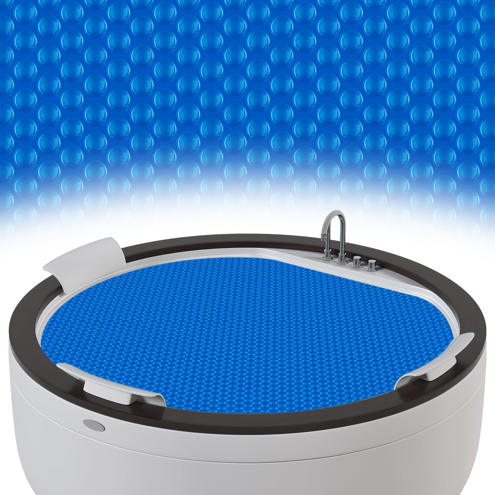 Amazon.com : Liengoron 6 ft Hot Tub Cover Bubble Cover Round 16 Mil ...