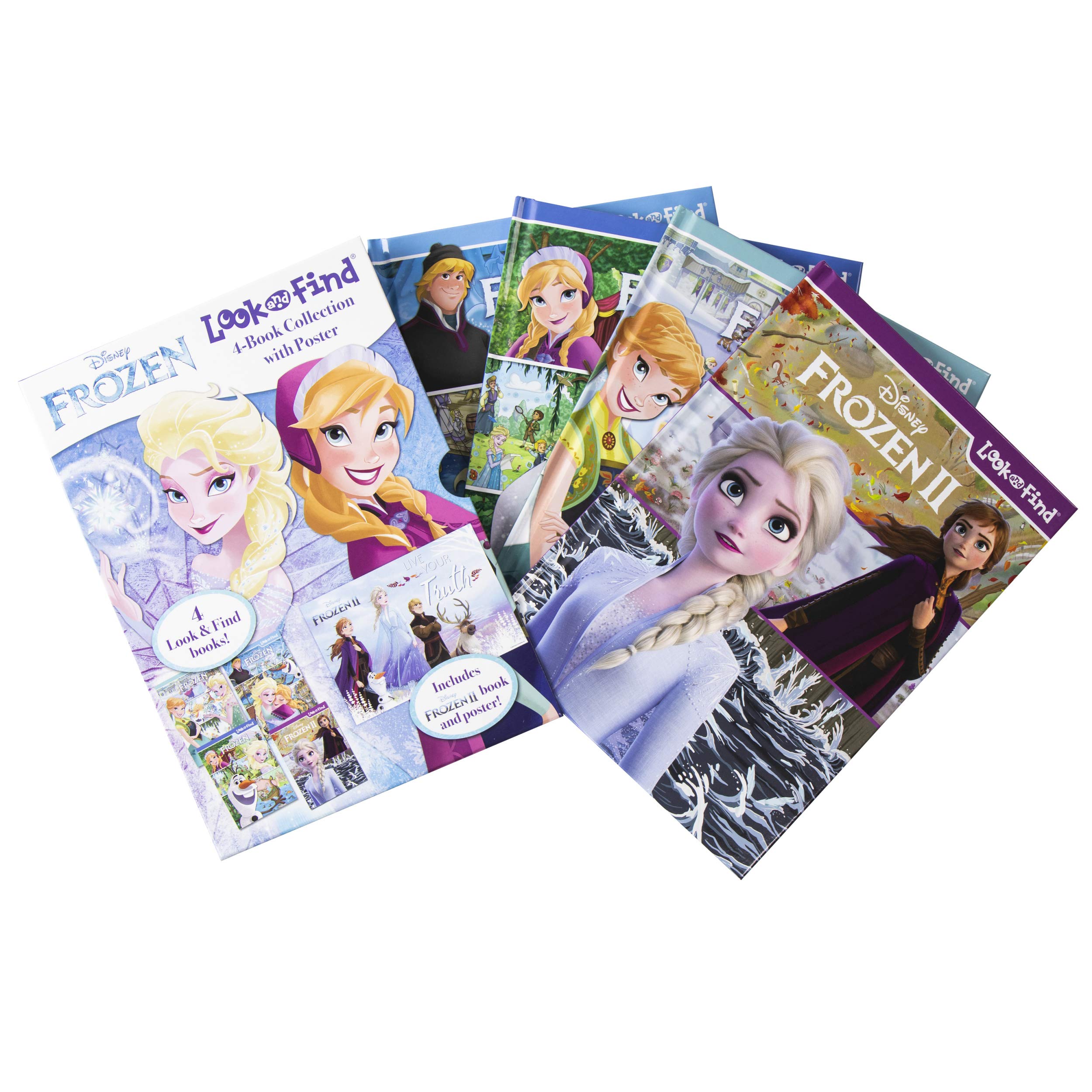 Disney Frozen: Look and Find 4-Book Collection with Poster: Keast ...