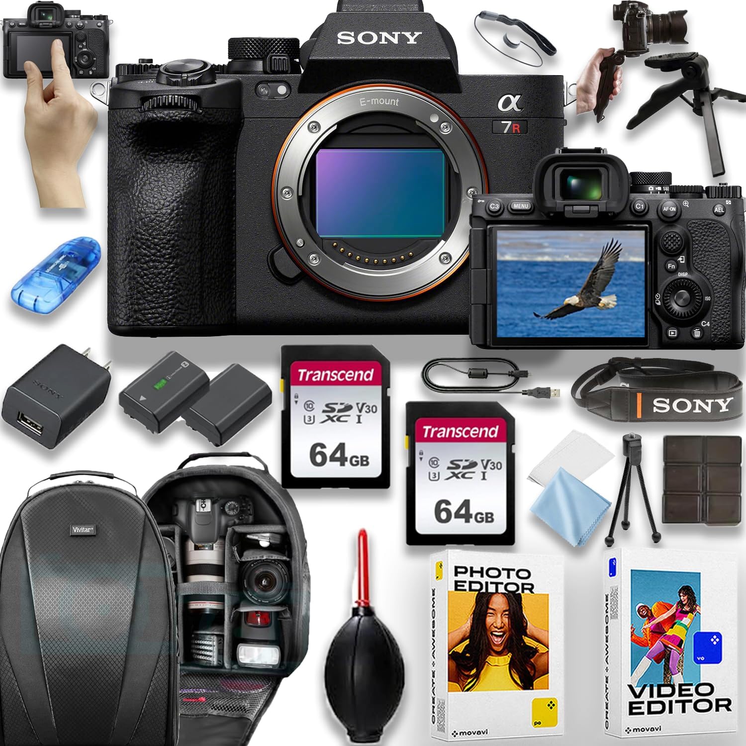 Amazon.com : Sony a7R V Full Frame Mirrorless 61MP 8K Video Recording ...