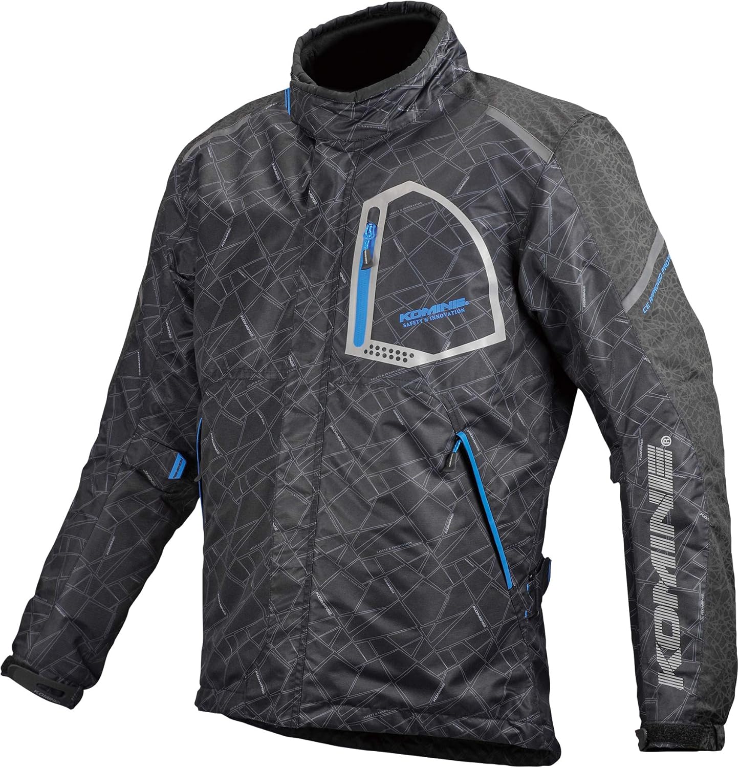 Amazon | コミネ KOMINE バイク コンフォート ウインター ジャケット アウター フワ プロテクター 保温インナー 反射材 ハイリフレクト 秋 冬 HR Black/2XL 07 ...