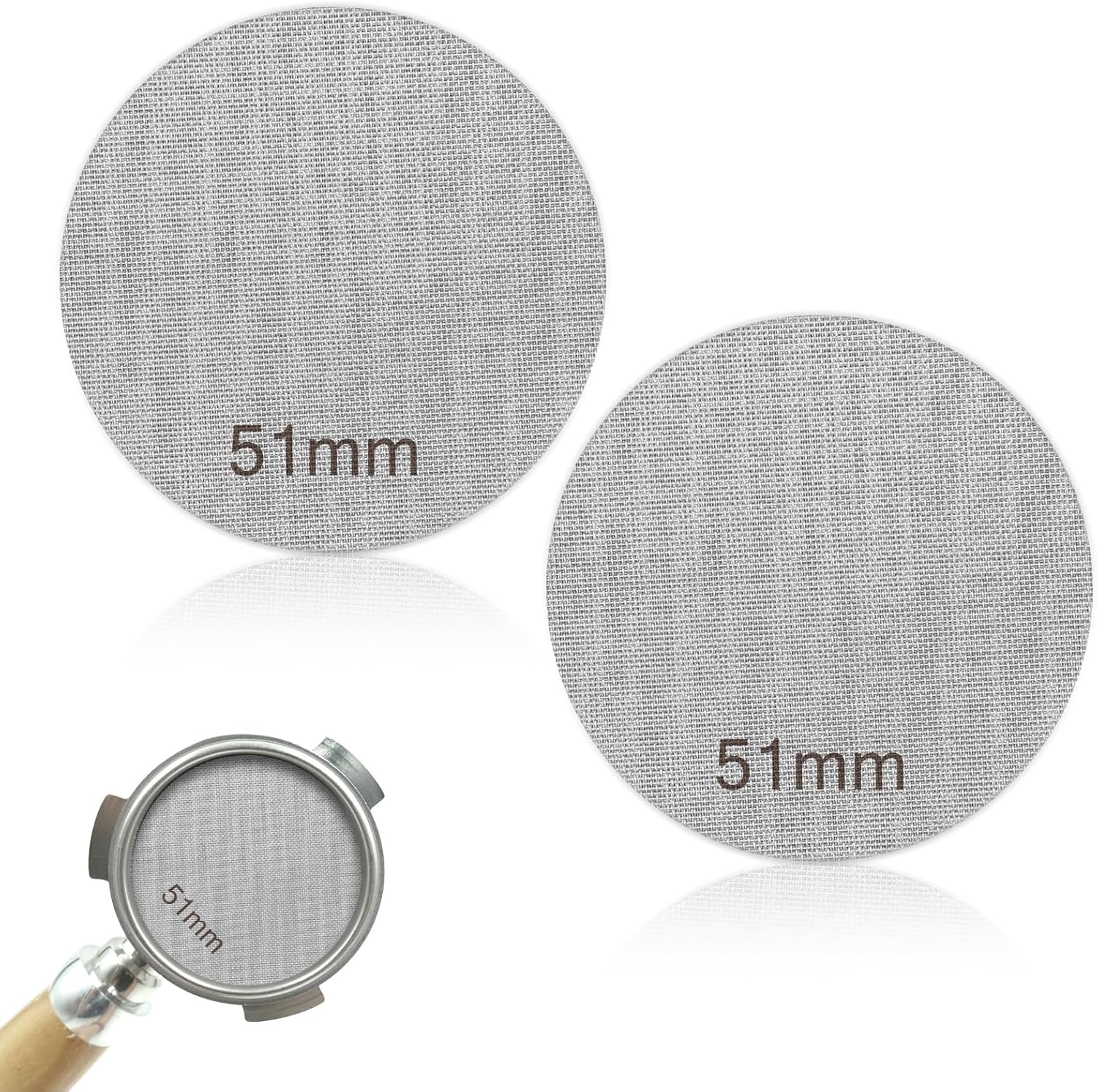 Amazon.com: Giantree 2 Pcs 51mm Espresso Puck Screen, Reusable Espresso ...