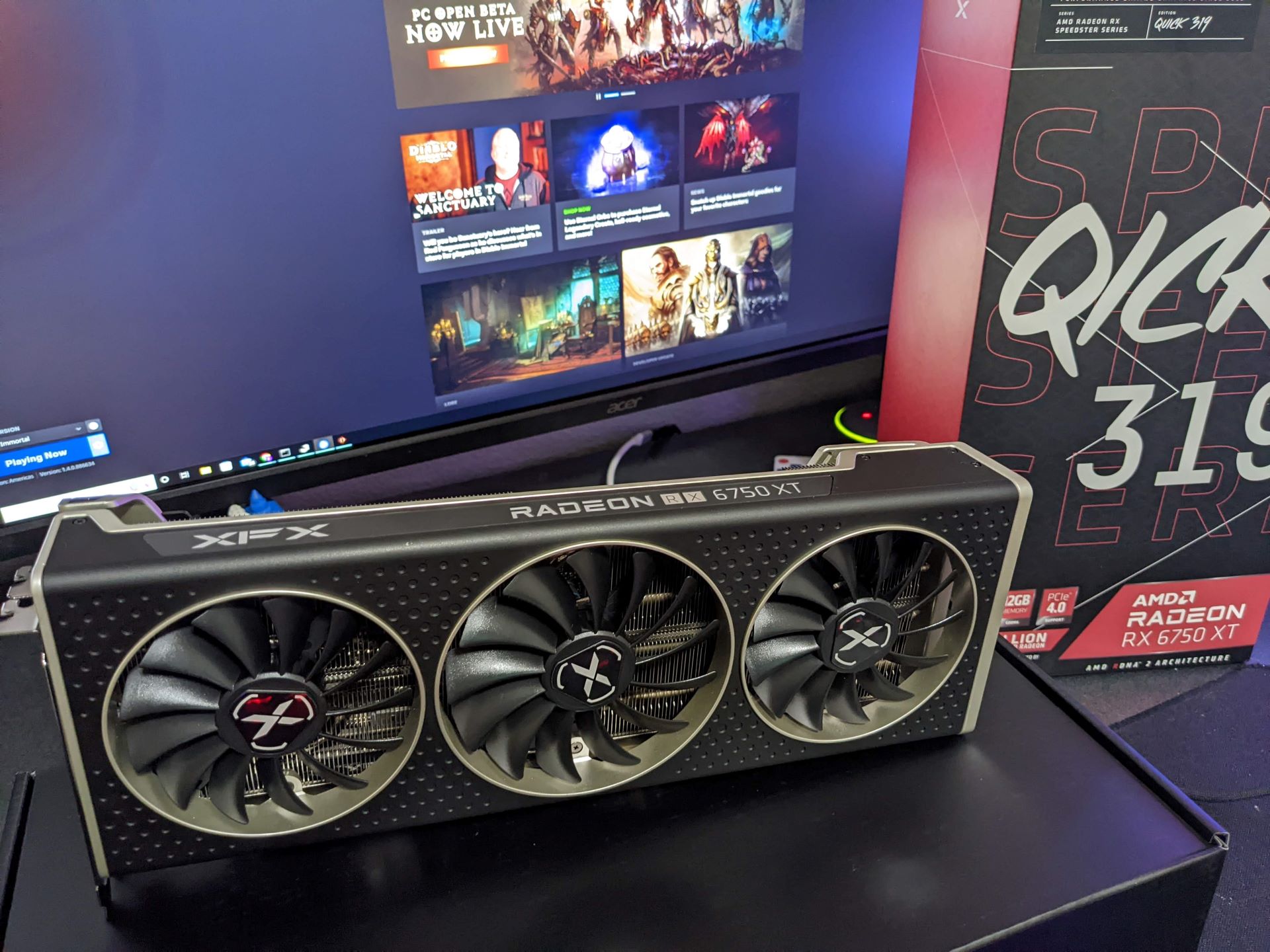 Watch A look at the XFX RX 6750 XT QICK Gaming Graphics Card on Amazon Live