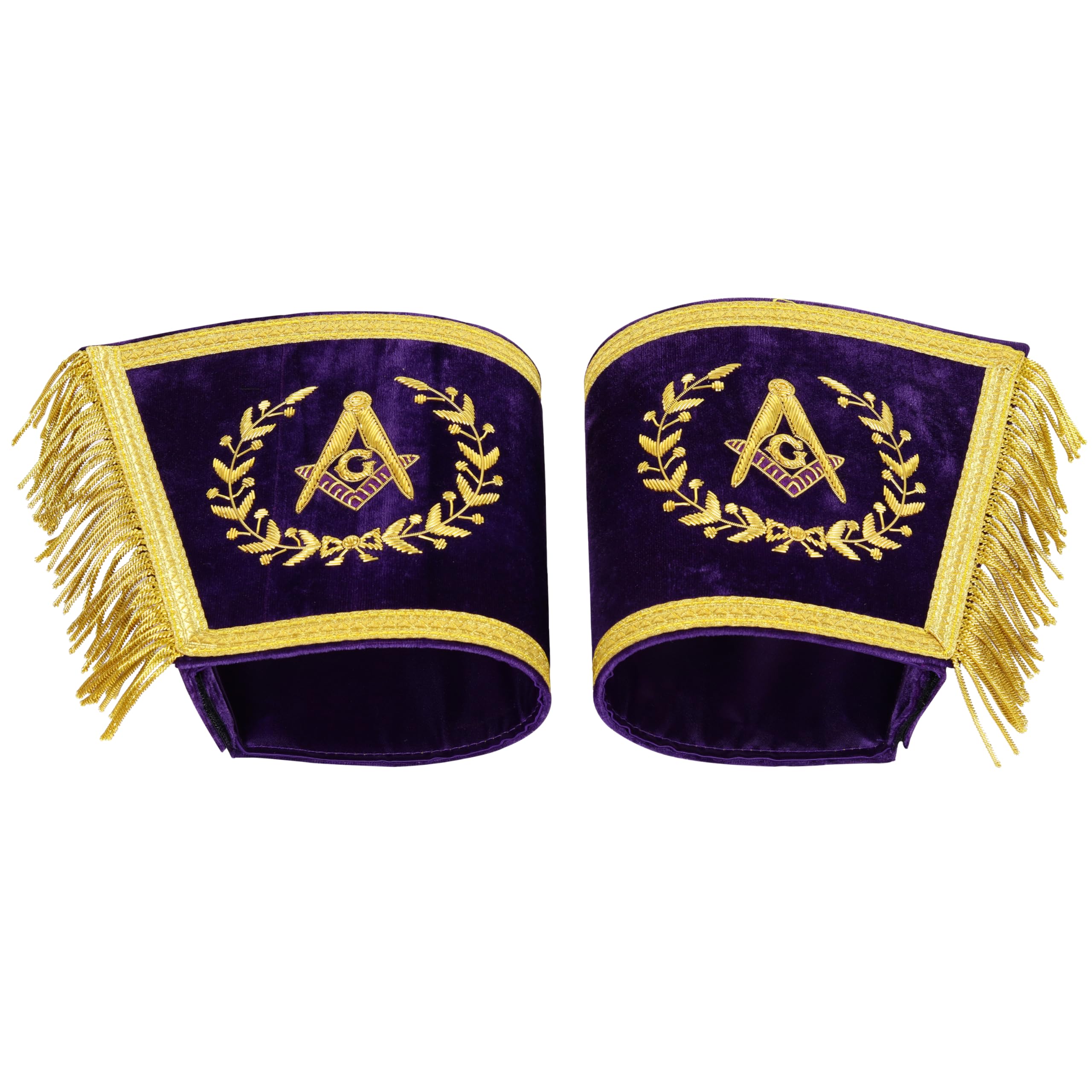 Amazon.com: Masonic Grand Lodge Master Mason Purple Gauntlets Cuffs ...