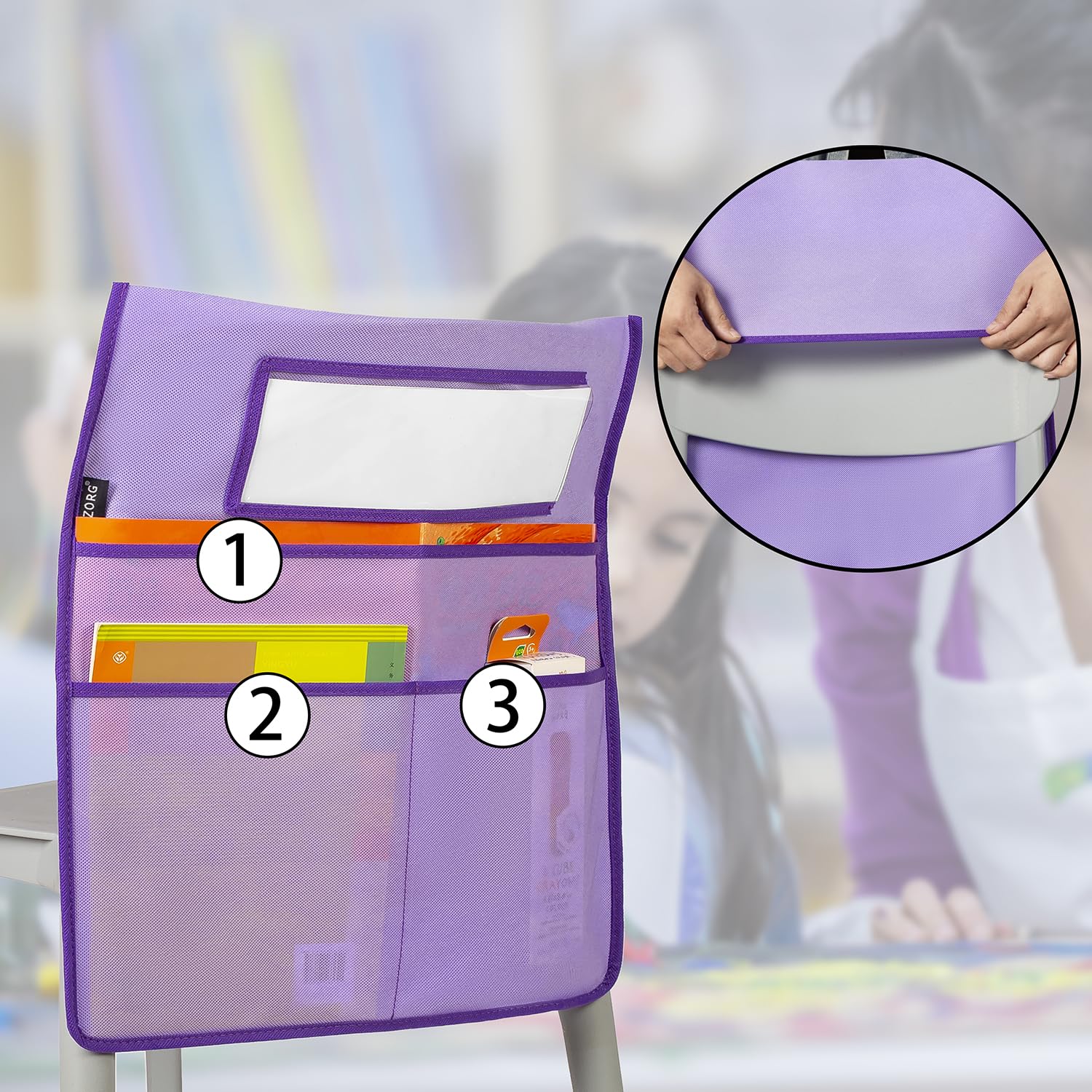 Snapklik.com : ANZORG Chairback Buddy Pocket Chart Back Of Chair ...