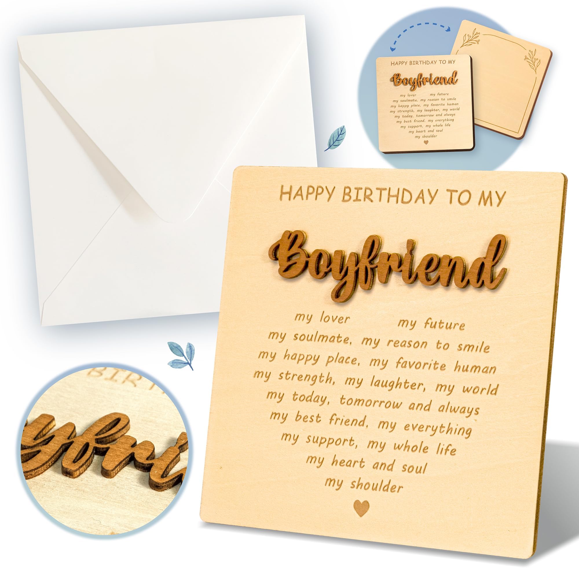 Amazon.com : Emily gift Birthday Card For Boyfriend - First Birthday ...