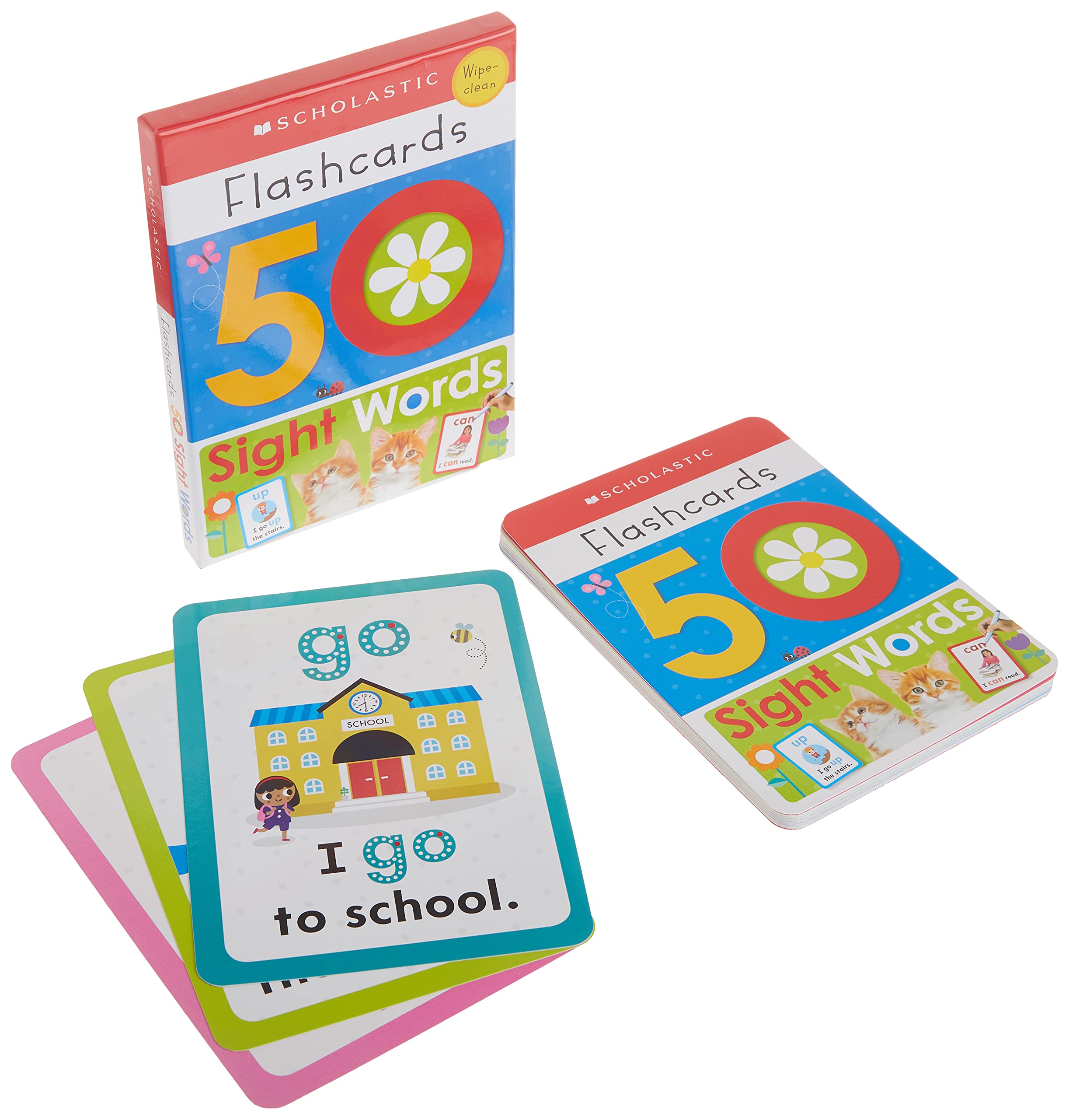 Snapklik.com : 50 Sight Words Flashcards: Scholastic Early Learners