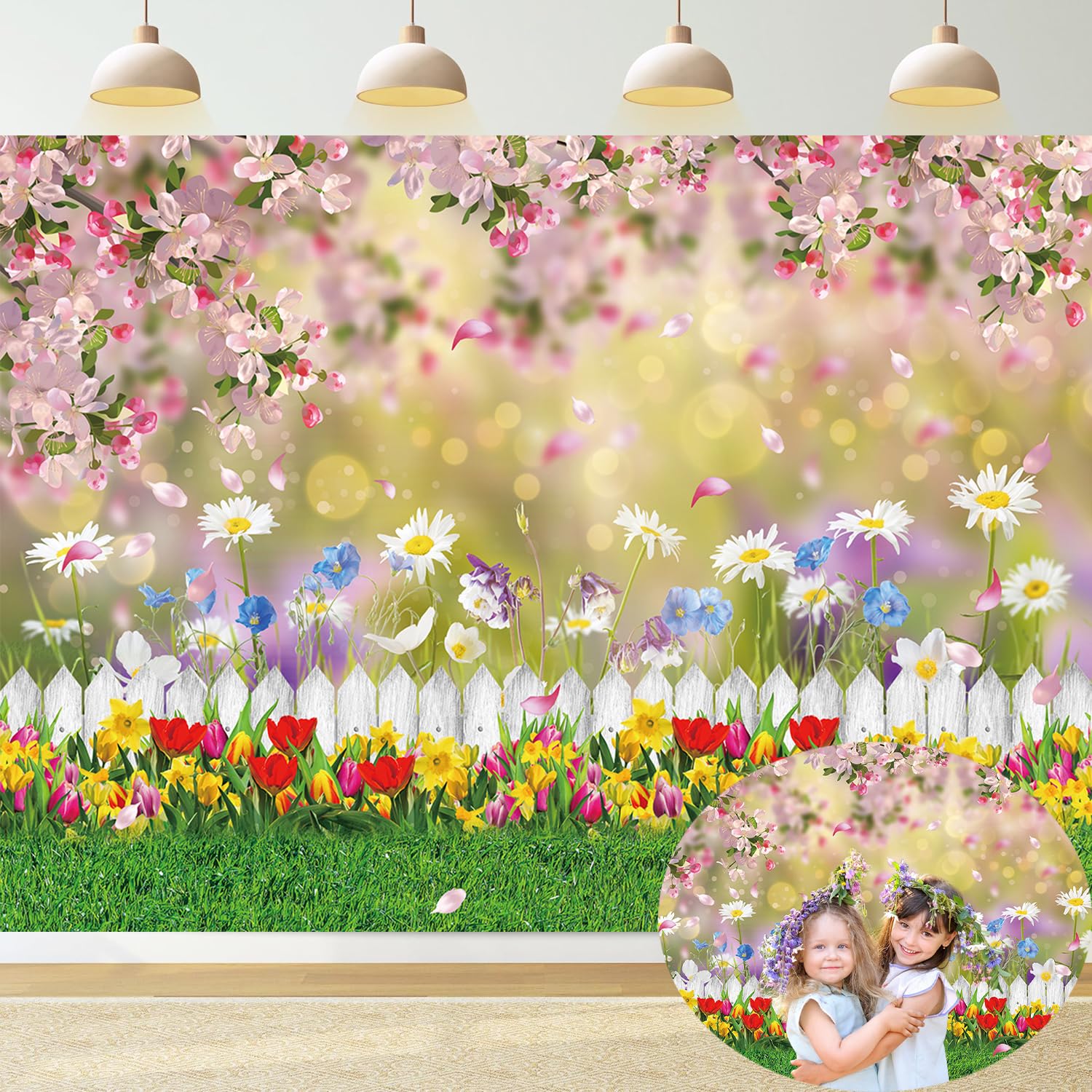 Amazon.com : Spring Backdrop 7x5FT for Photography Spring Nature Pink ...