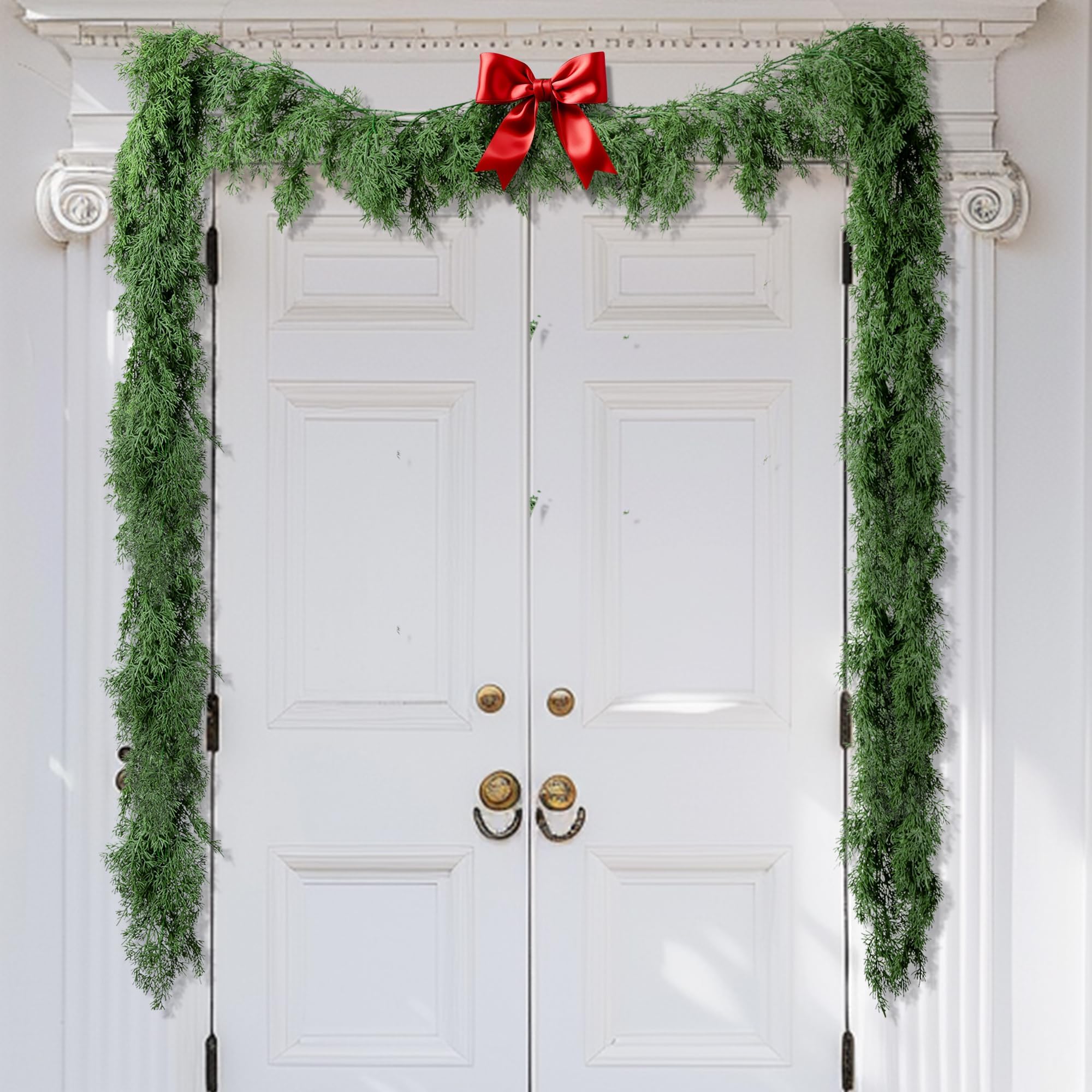 Amazon.com: CHEAWRTZ 6FT Christmas Garland, Pine Garland, Real Touch ...