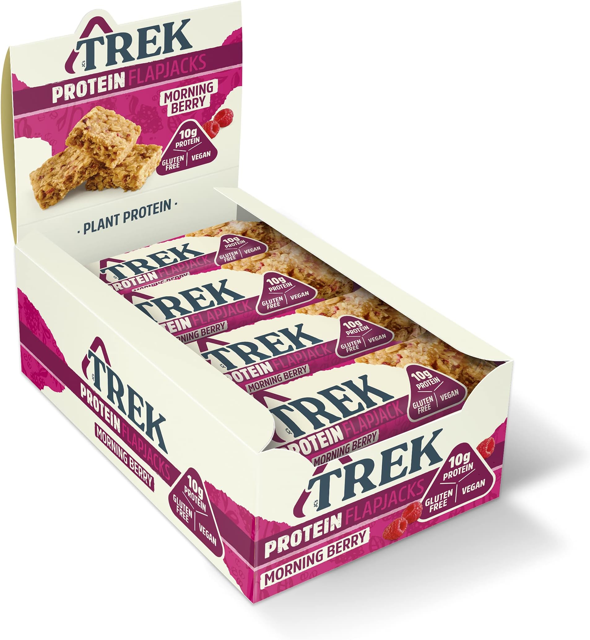 Amazon.com : Trek Morning Berry Flapjack Bar 50 g (Pack of 16 ...