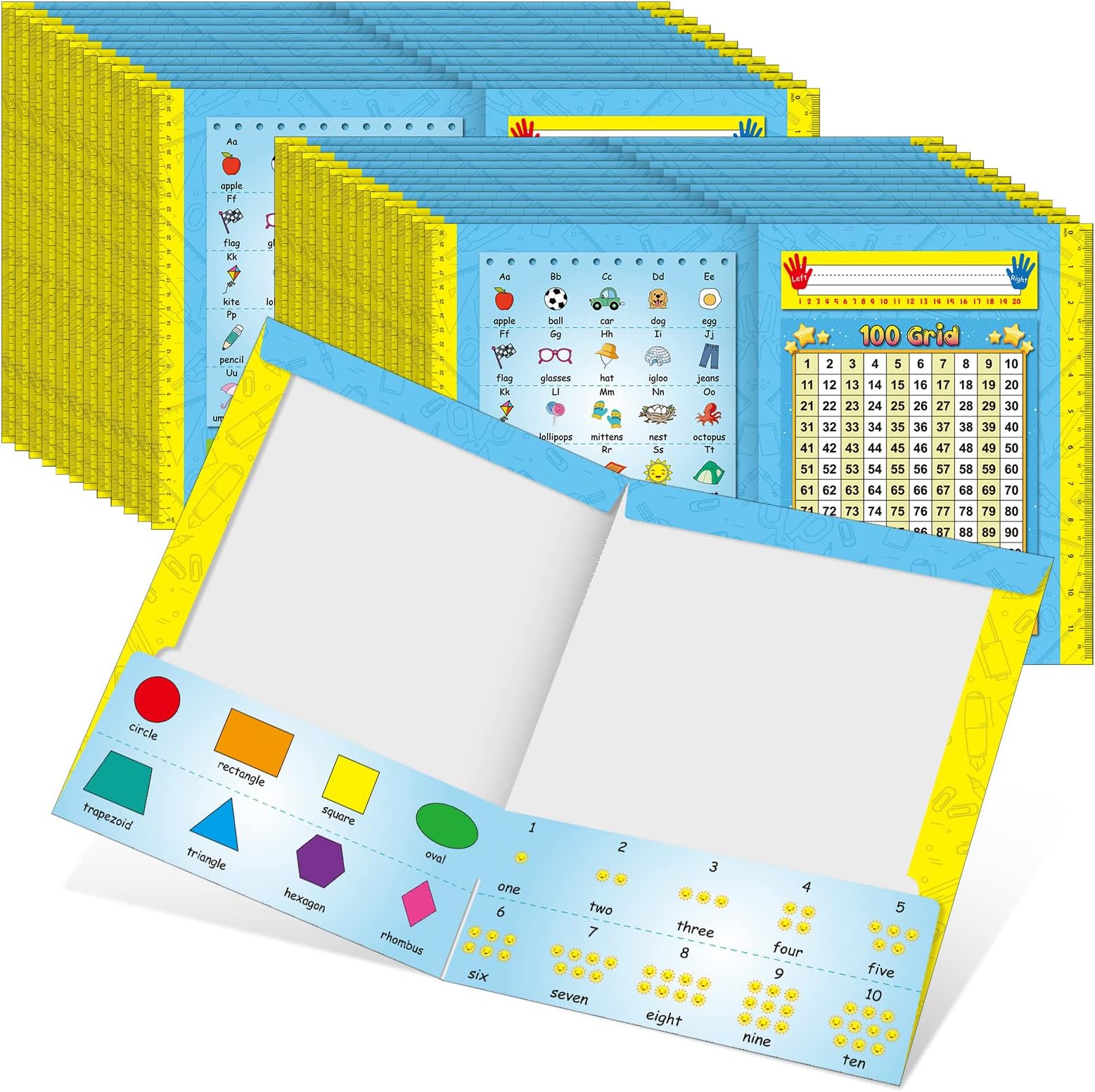 Amazon.com : Crtiin Homework Folder for Primary School Students ...