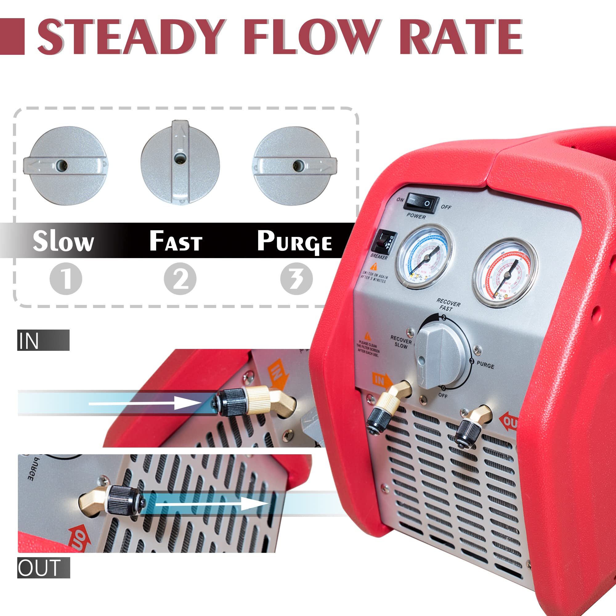 Snapklik.com : Kozyvacu Oil-less Portable Refrigerant Recovery Machine ...