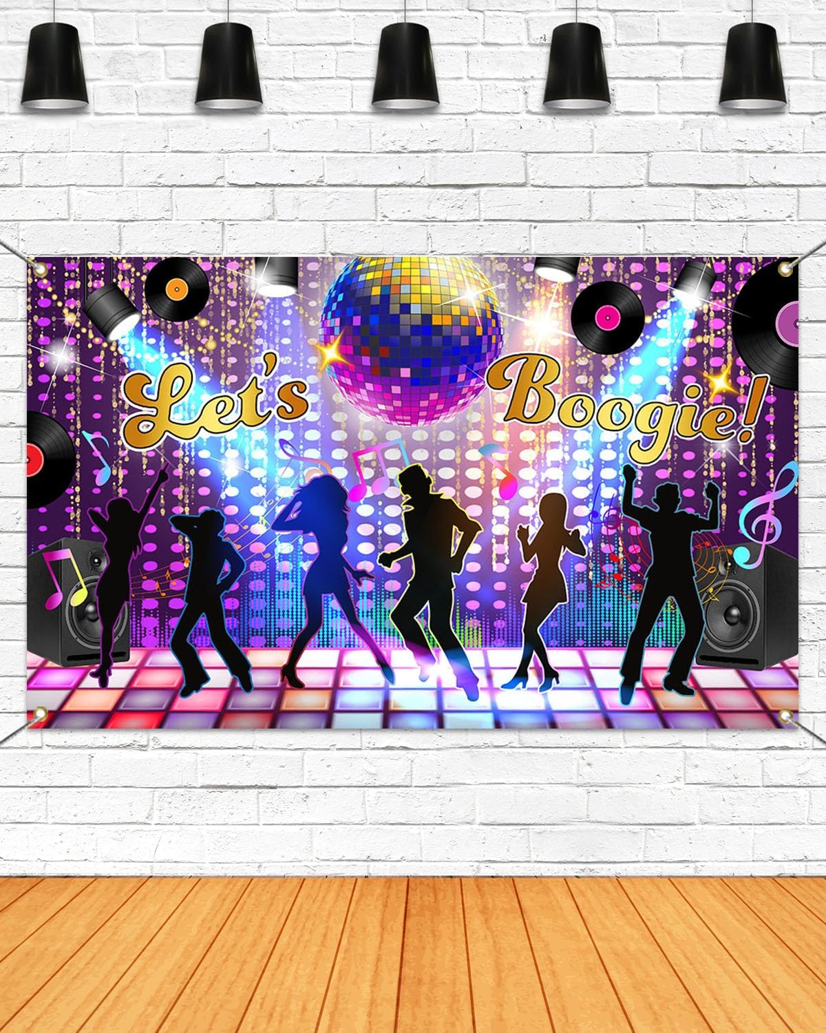 Amazon.com: Mocsicka 70s Party Backdrop Banner Baco to 70s Let's Boogie ...
